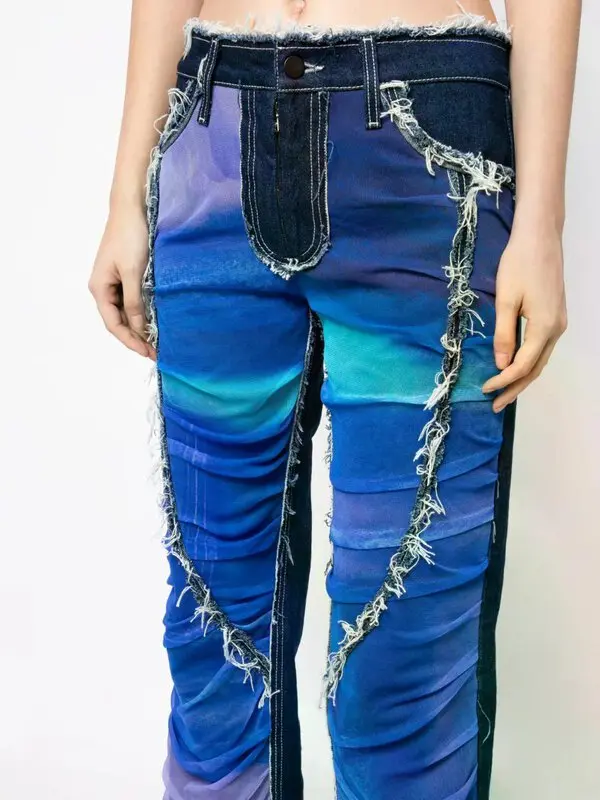 Paula Canovas Del Vas Tulle Panel Jeans