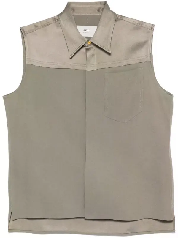 AMI Paris Satin Blouse