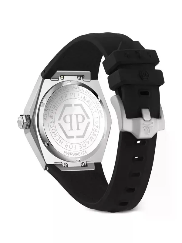 Philipp Plein Skull Motif Stainless Steel Watch
