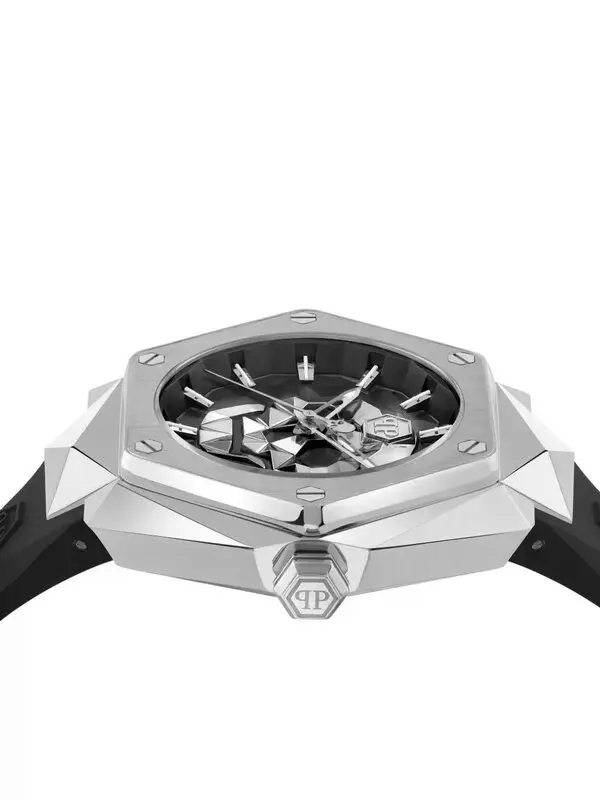 Philipp Plein Skull Motif Stainless Steel Watch