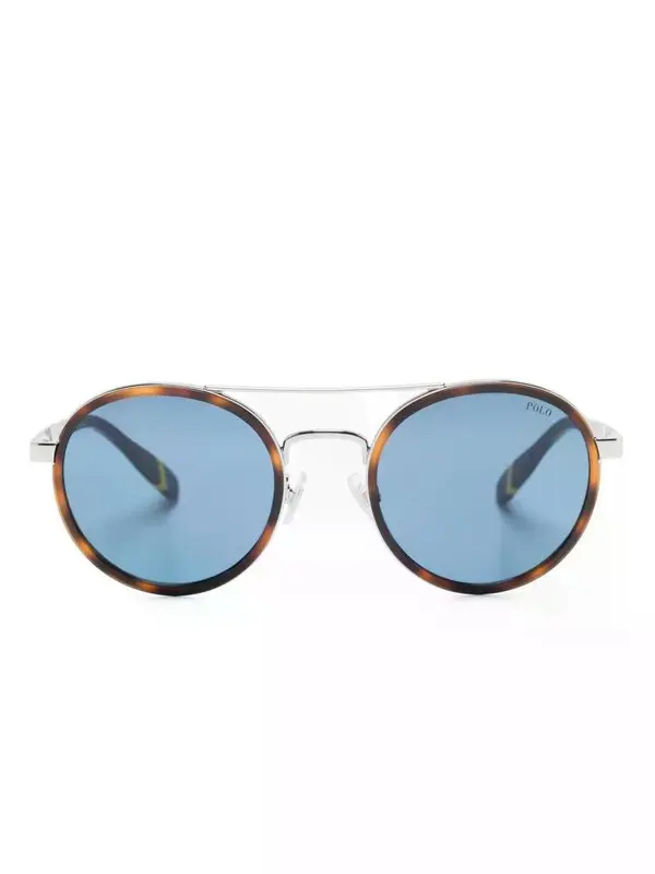 POLO RALPH LAUREN EYEWEAR Round-frame Sunglasses - Silver