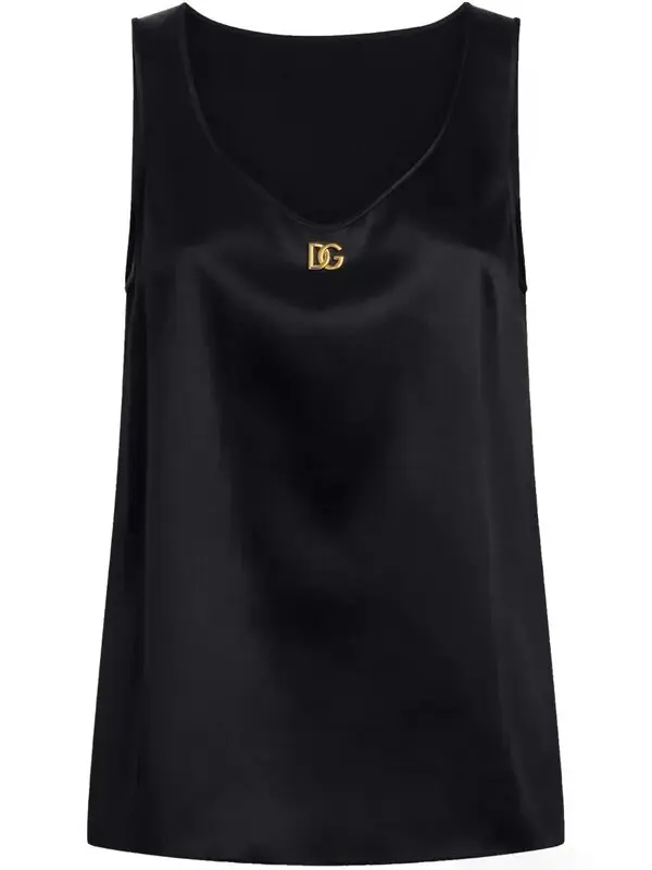 Dolce & Gabbana Dna Dg-plaque Blouse
