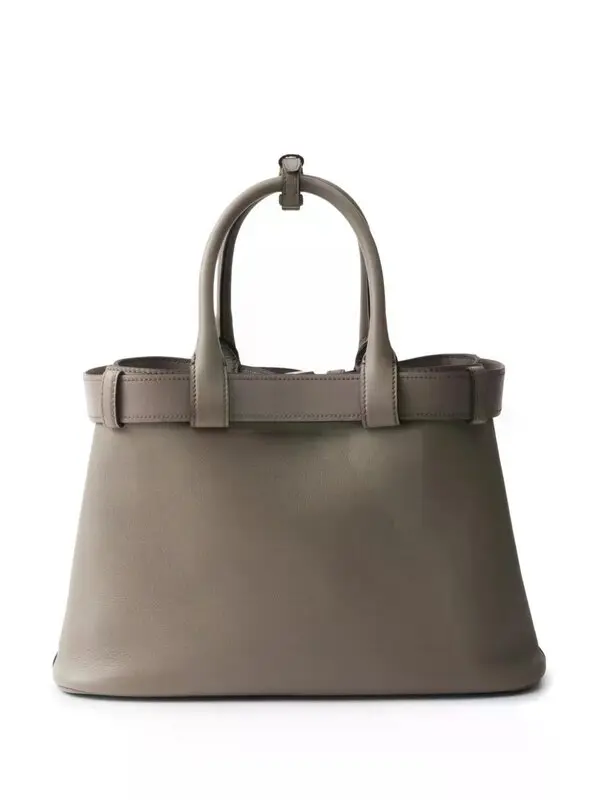 Prada Buckle Tote Bag - Grey