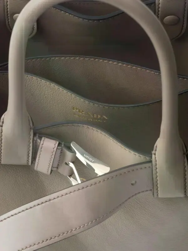 Prada Buckle Tote Bag - Grey