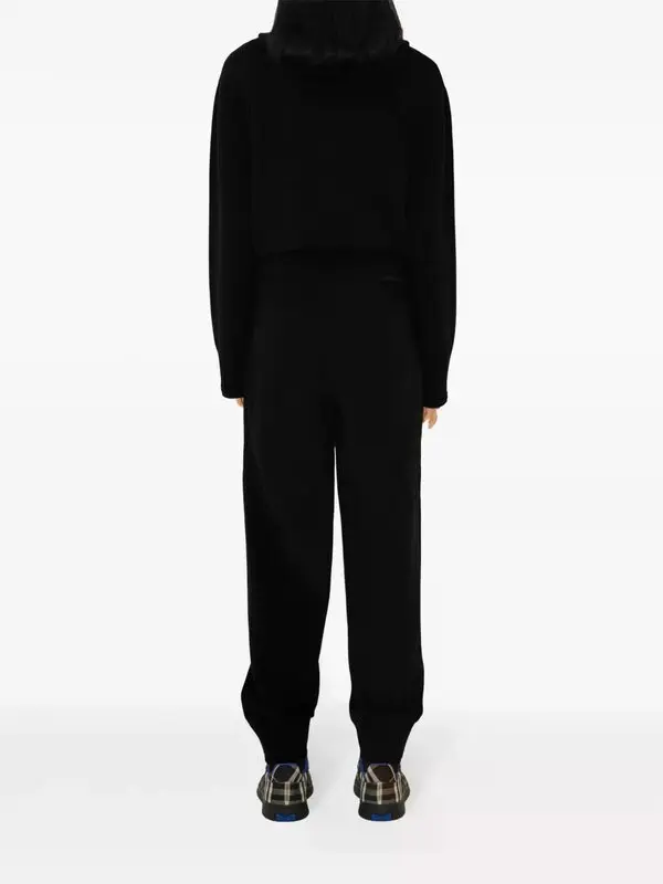 Burberry Logo-embroidered Wool-blend Jacket