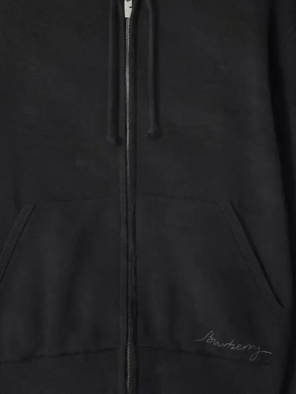 Burberry Logo-embroidered Wool-blend Jacket