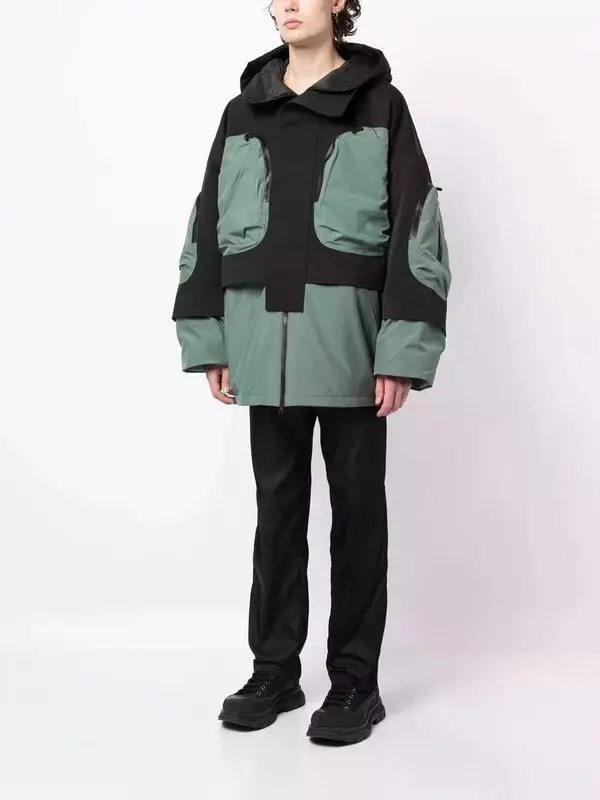 A. A. SPECTRUM Zip-up Padded Down Jacket