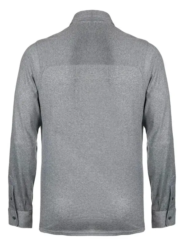 Fedeli Jersey Wool Shirt - Grey