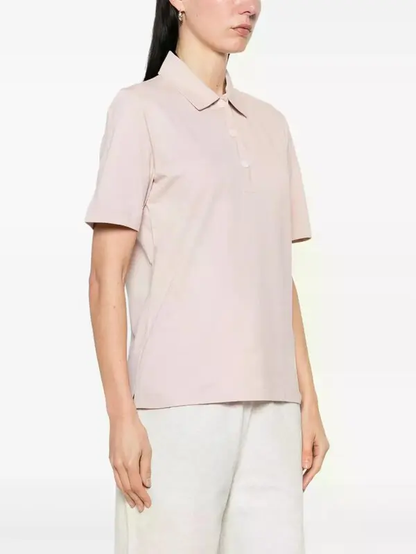 Moncler Logo-patch Polo Top - Pink