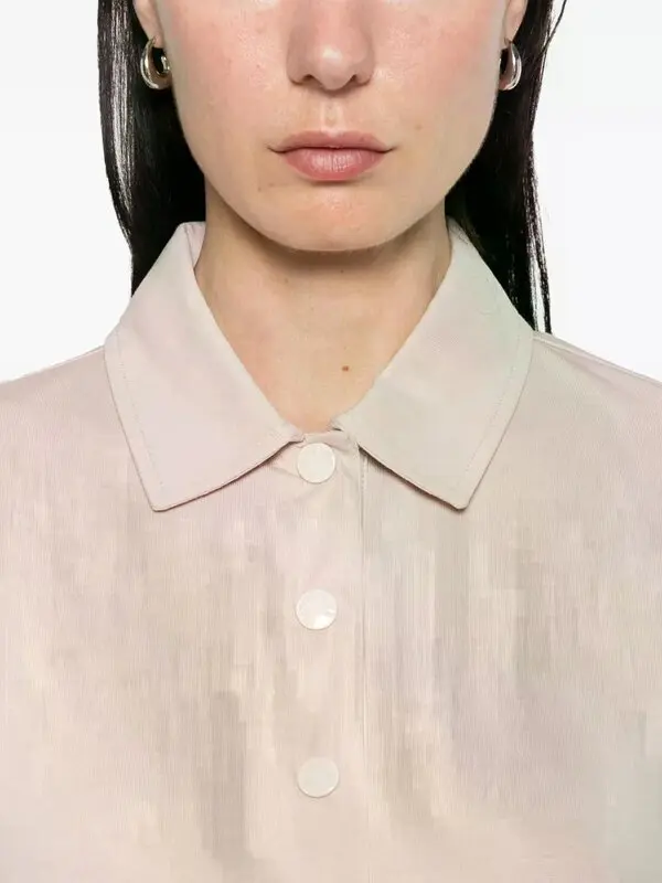 Moncler Logo-patch Polo Top - Pink