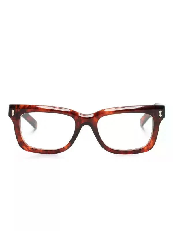 Gucci Logo-engraved Square-frame Glasses