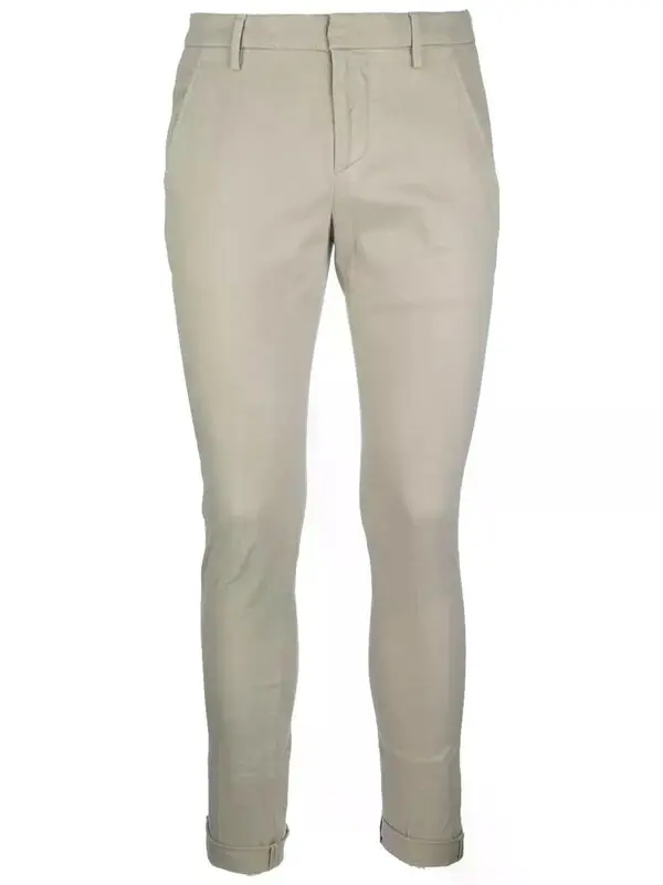 DONDUP Logo-plaque Trousers - Neutrals