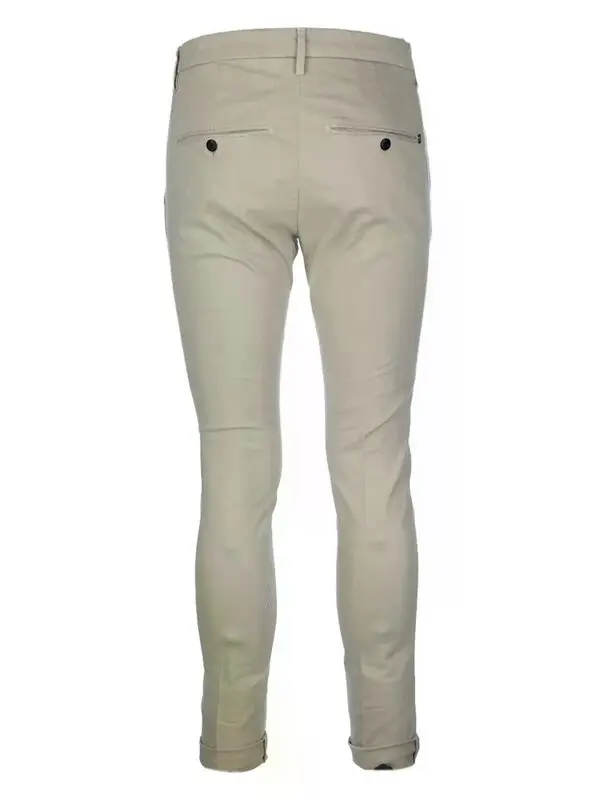 DONDUP Logo-plaque Trousers - Neutrals
