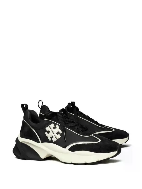 Tory Burch Good Luck Panelled Sneakers - Black