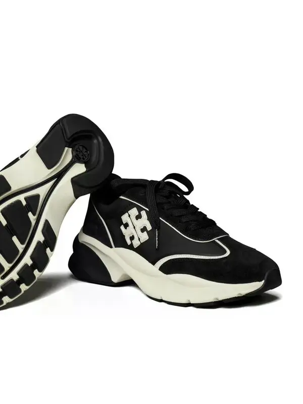 Tory Burch Good Luck Panelled Sneakers - Black
