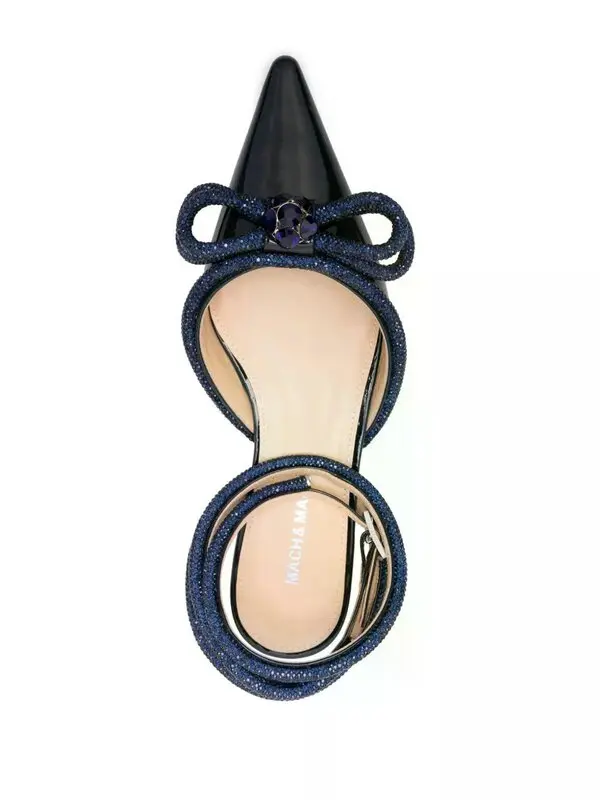 Mach & Mach Double Bow Ballerina Shoes - Blue