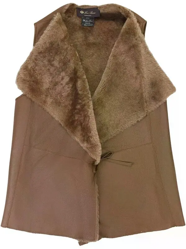 Loro Piana Shearling Waistcoat - Brown