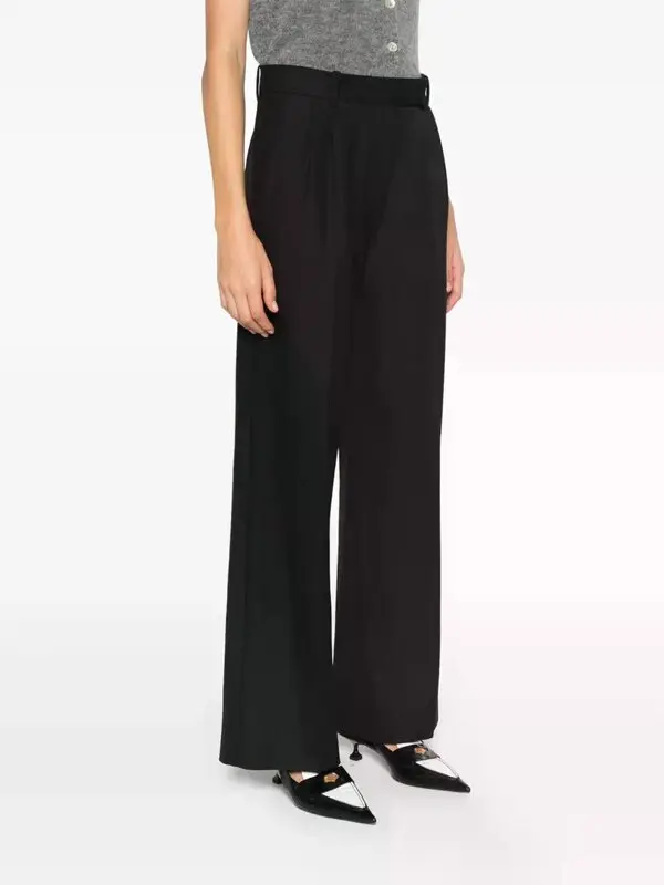 Maje Pleated Wide-leg Tailored Trousers