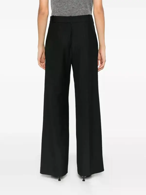 Maje Pleated Wide-leg Tailored Trousers
