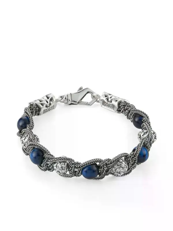 Emanuele Bicocchi Arabesque Shamballa Bracelet - Blue