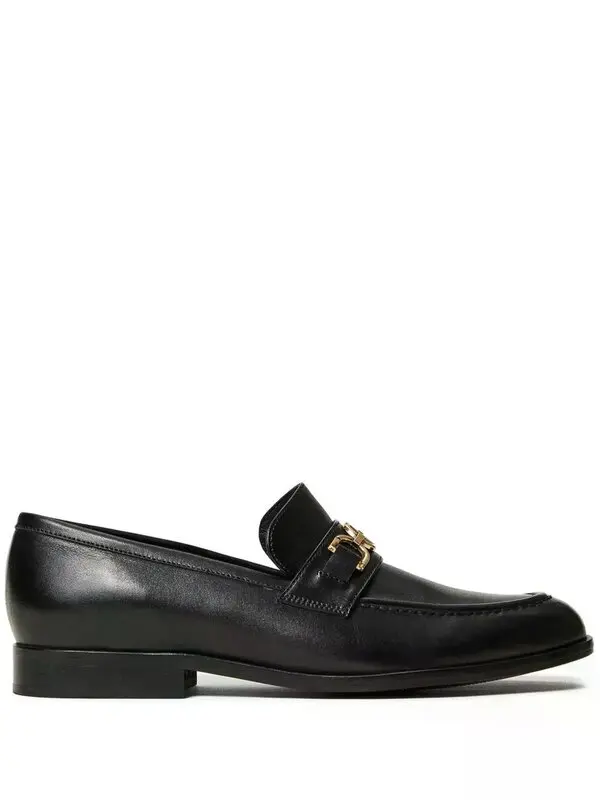 TWINSET Oval T Leather Loafers