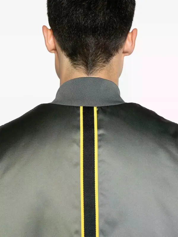 FERRARI Tape-detail Zip-up Bomber Jacket