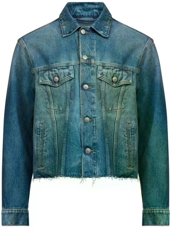 MAISON MARGIELA Cotton Denim Jacket - Blue