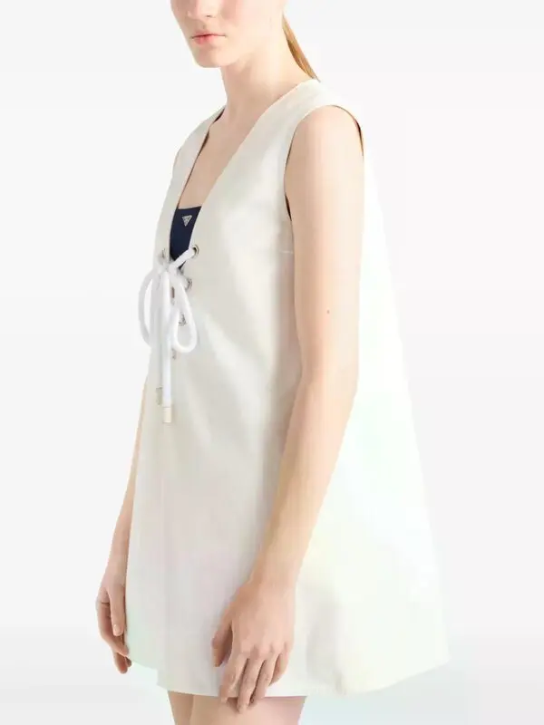 Prada V-neck Mini Dress