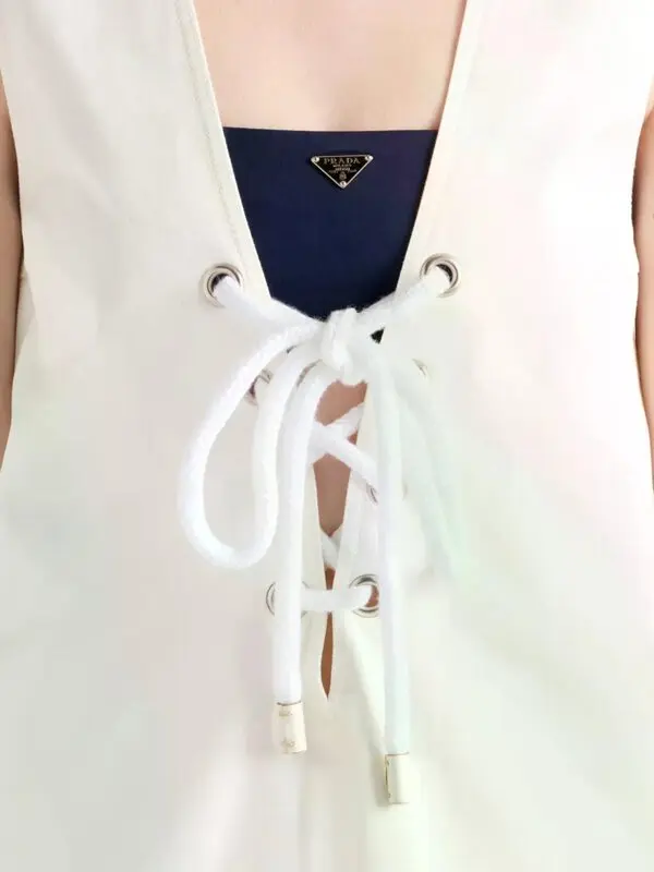 Prada V-neck Mini Dress