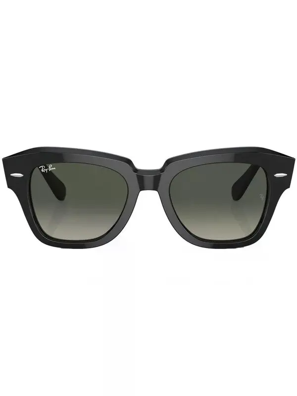 Ray-ban State Street Square-frame Sunglasses - Black