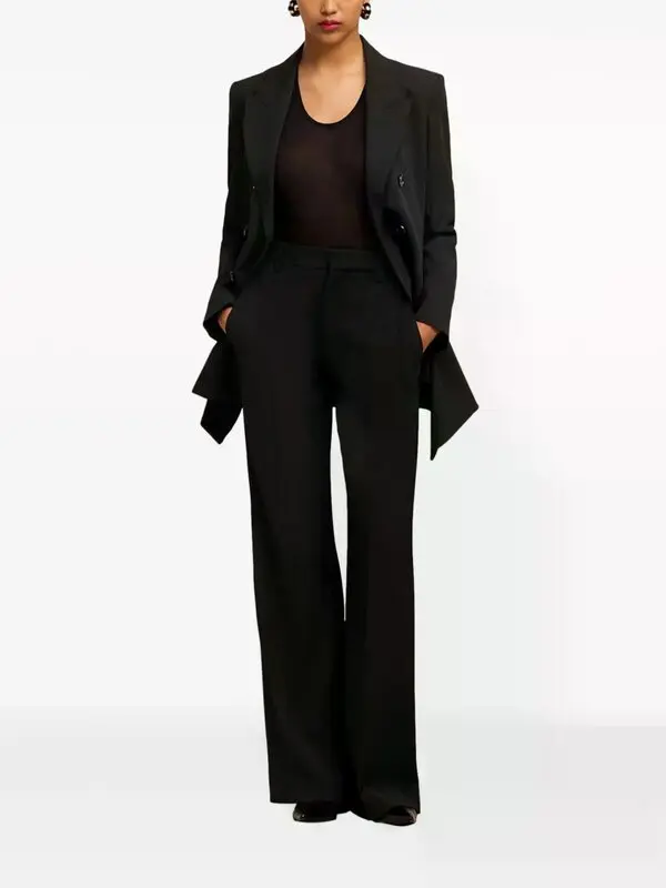 AMI Paris Flared Twill Trousers