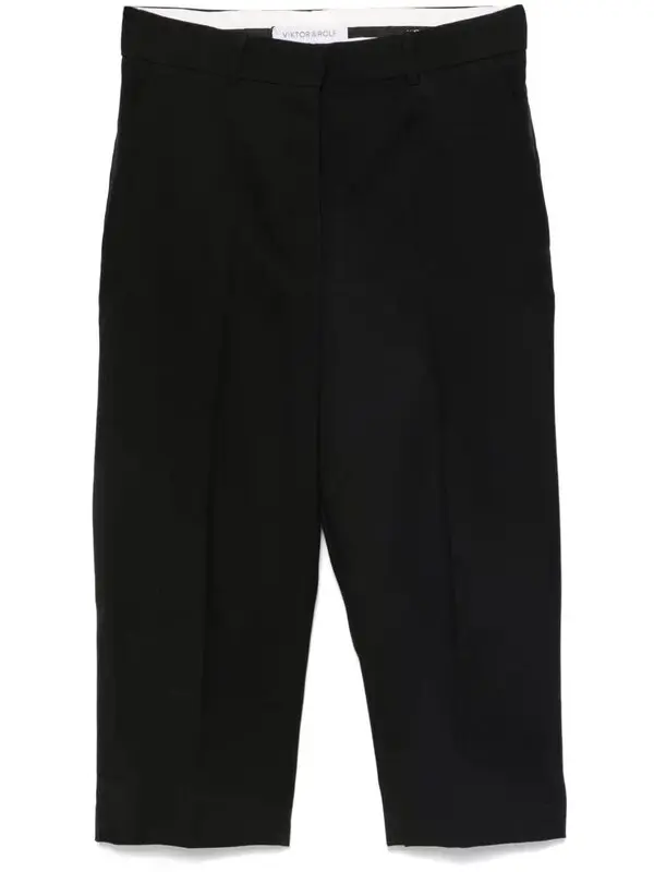 Viktor & Rolf Cropped Wool Trousers
