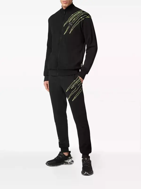 PLEIN SPORT Logo-appliqué Track Jacket