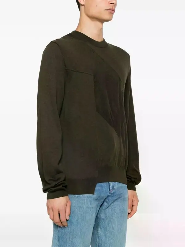 MAISON MARGIELA Panelled Virgin Wool-blend Sweater