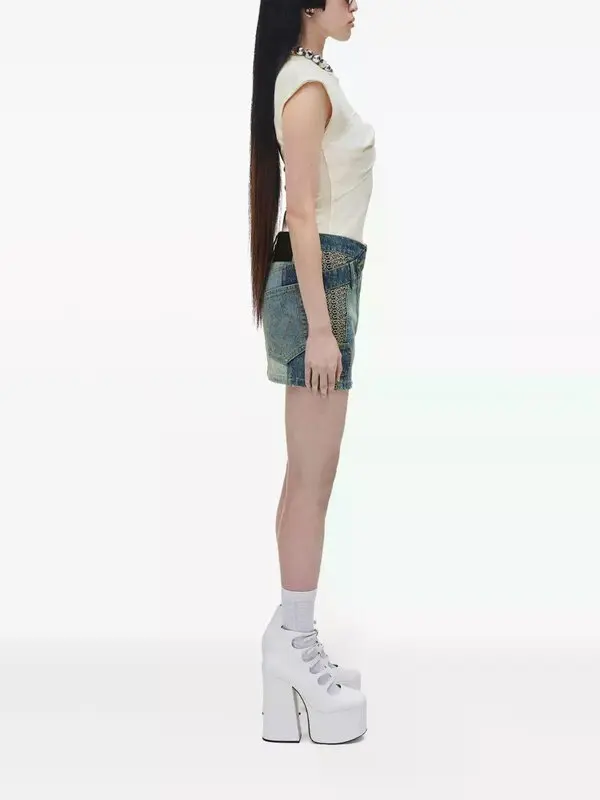 Marc Jacobs Patchwork Denim Miniskirt