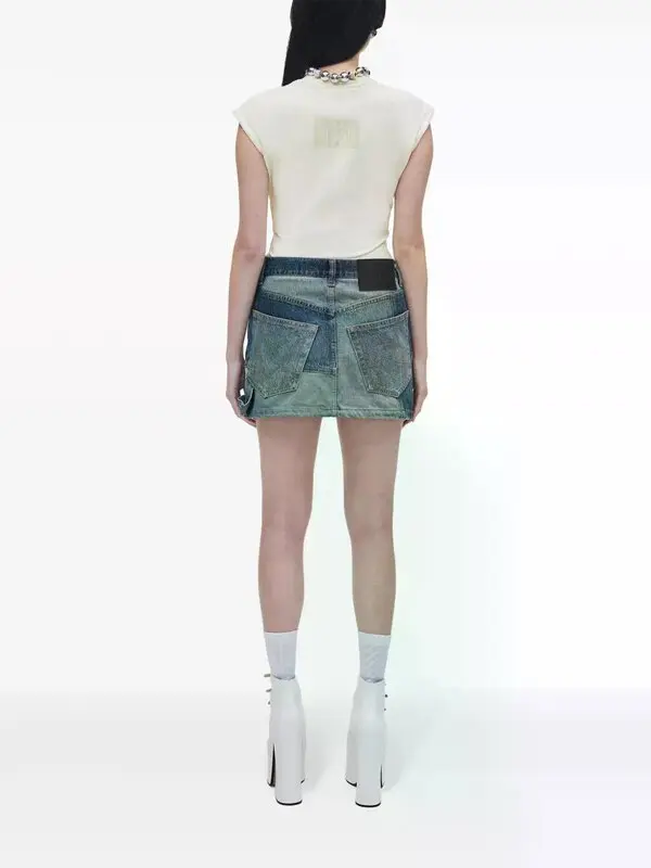 Marc Jacobs Patchwork Denim Miniskirt
