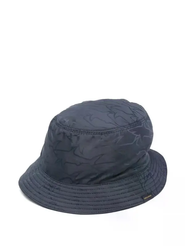 Paul & Shark Logo-jacquard Bucket Hat - Blue