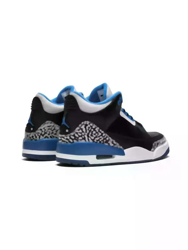 JORDAN Air 3 Retro Sport Blue Sneakers - Black