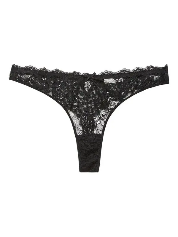 FLEUR DU MAL Bianca Thong - Black