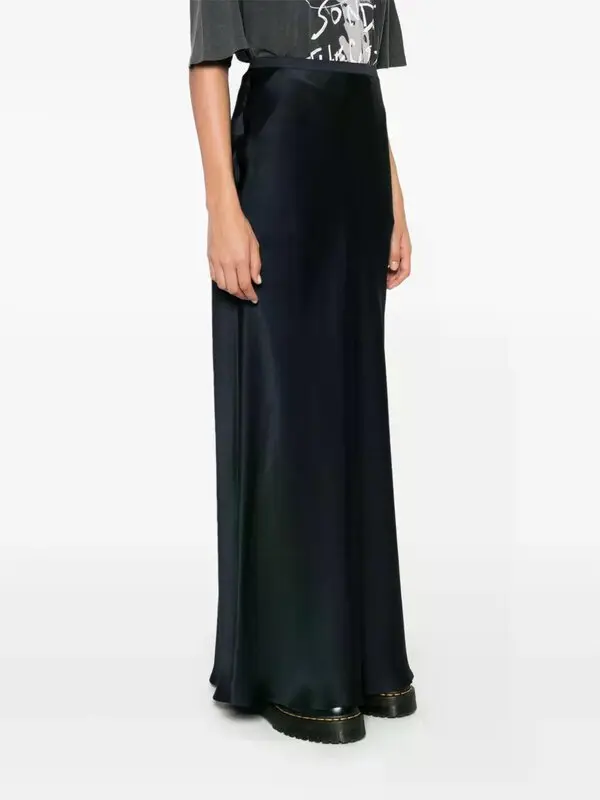 ANINE BING Silk Midi Skirt
