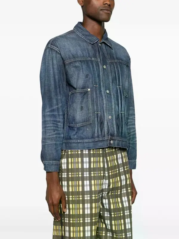 NEIGHBORHOOD Paint-splatter Denim Jacket