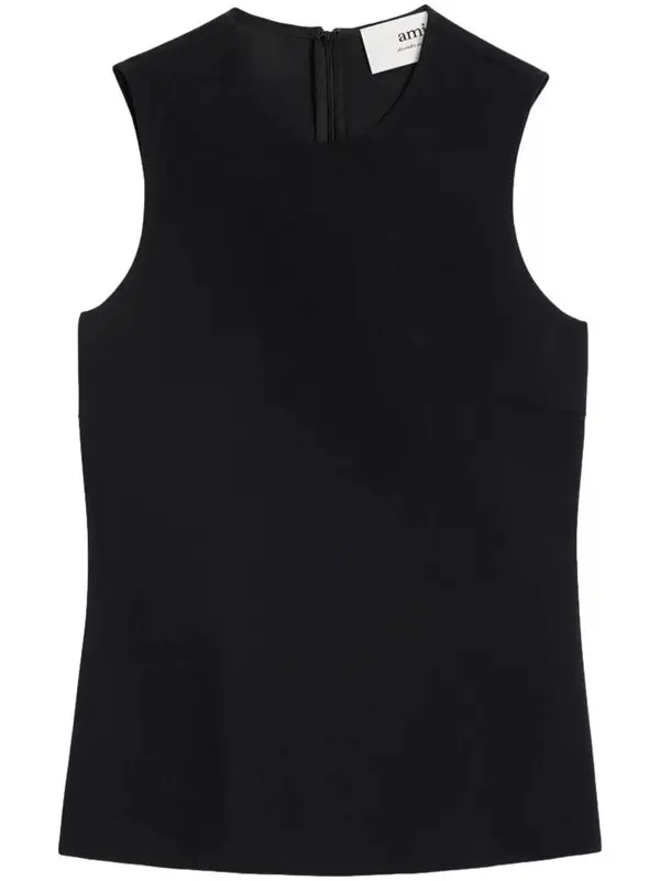 AMI Paris Crepe Tank Top