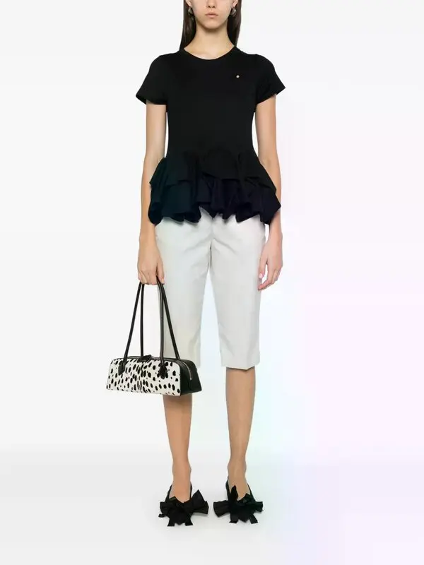 Viktor & Rolf Cropped Cotton Twill Trousers