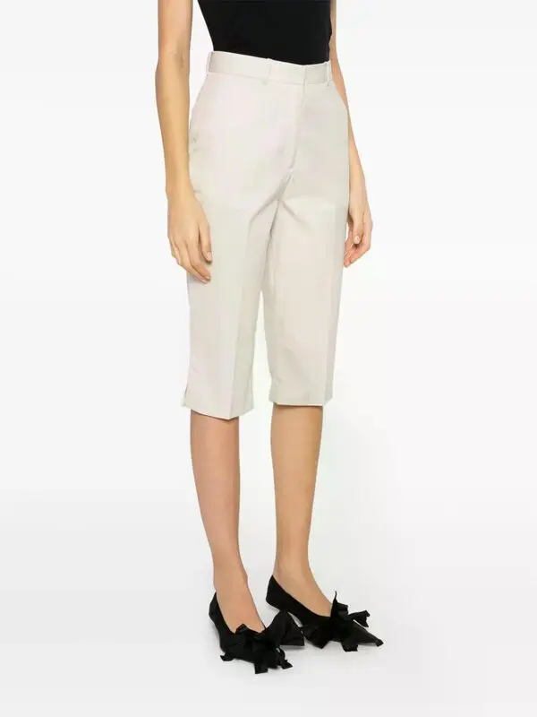 Viktor & Rolf Cropped Cotton Twill Trousers