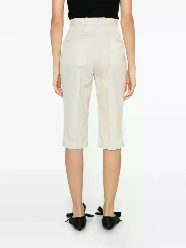 Viktor & Rolf Cropped Cotton Twill Trousers