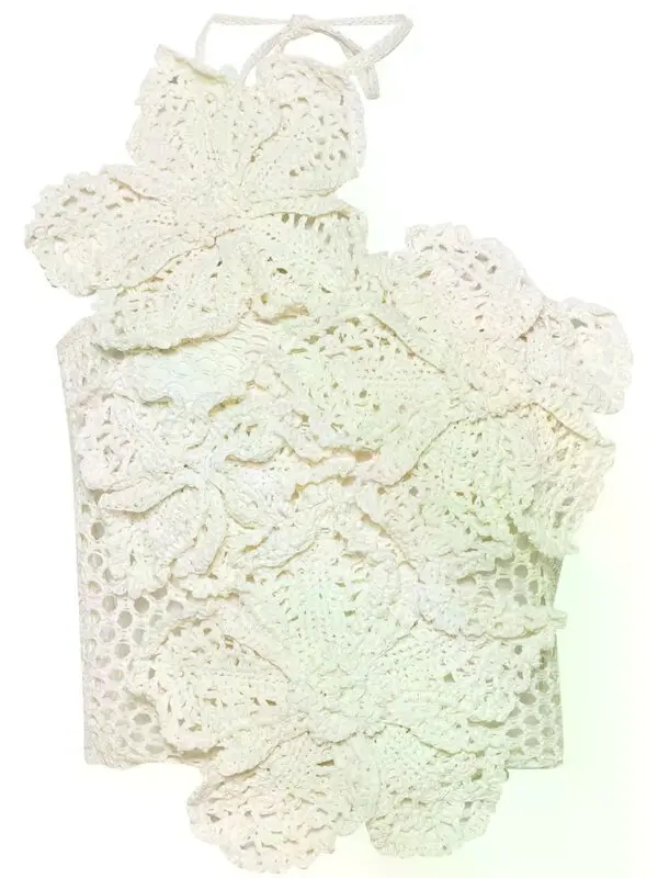 Cult Gaia Nazanin Crochet-knit Top