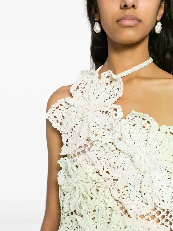 Cult Gaia Nazanin Crochet-knit Top