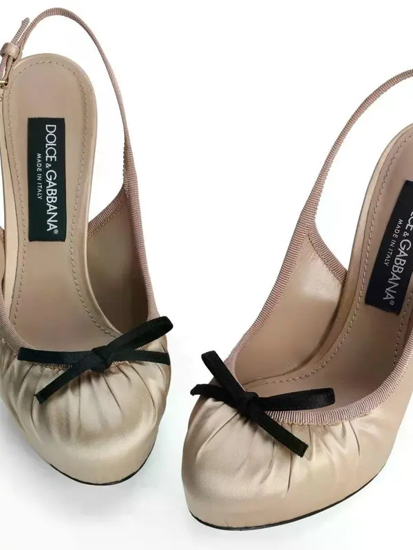 Dolce & Gabbana Satin Slingback Pumps