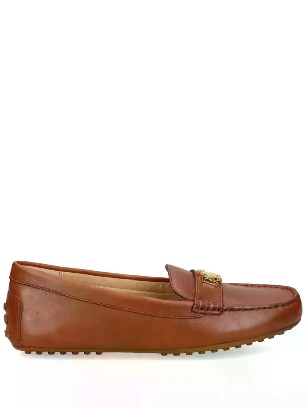 Ralph Lauren Barnsbury Leather Driving Shoes - Brown