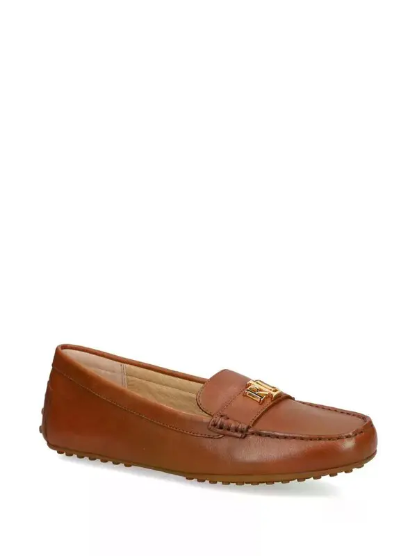 Ralph Lauren Barnsbury Leather Driving Shoes - Brown